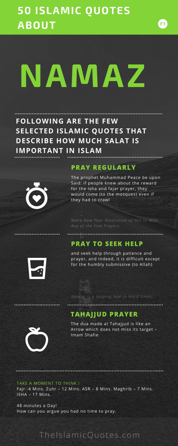 50 Best Islamic Quotes About Namaz Prayers with Images