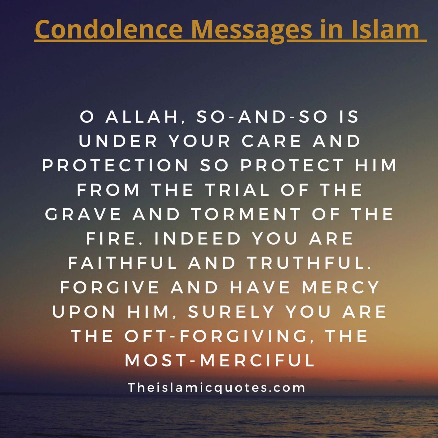 30 Islamic Condolence Messages to Support Fellow Muslims