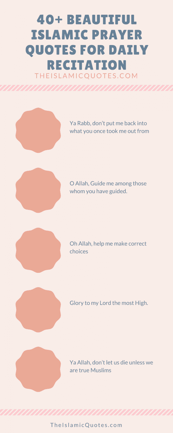 Islamic Prayer Quotes | 40 Beautiful Dua for Recitation