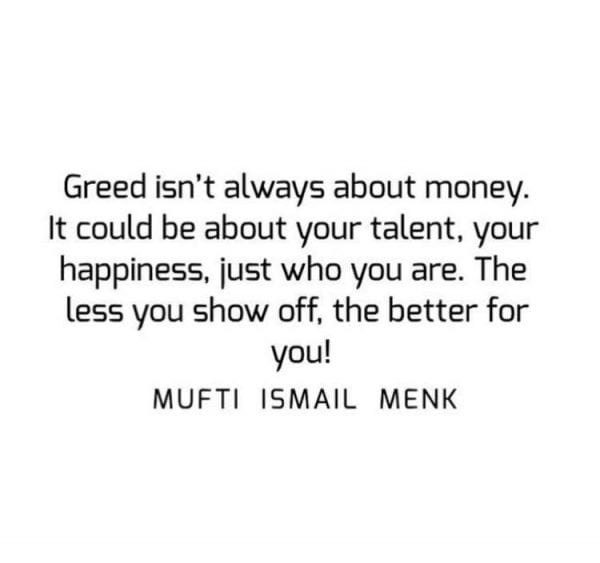 35 Islamic Quotes About Greed - Quran and Hadith on Greed