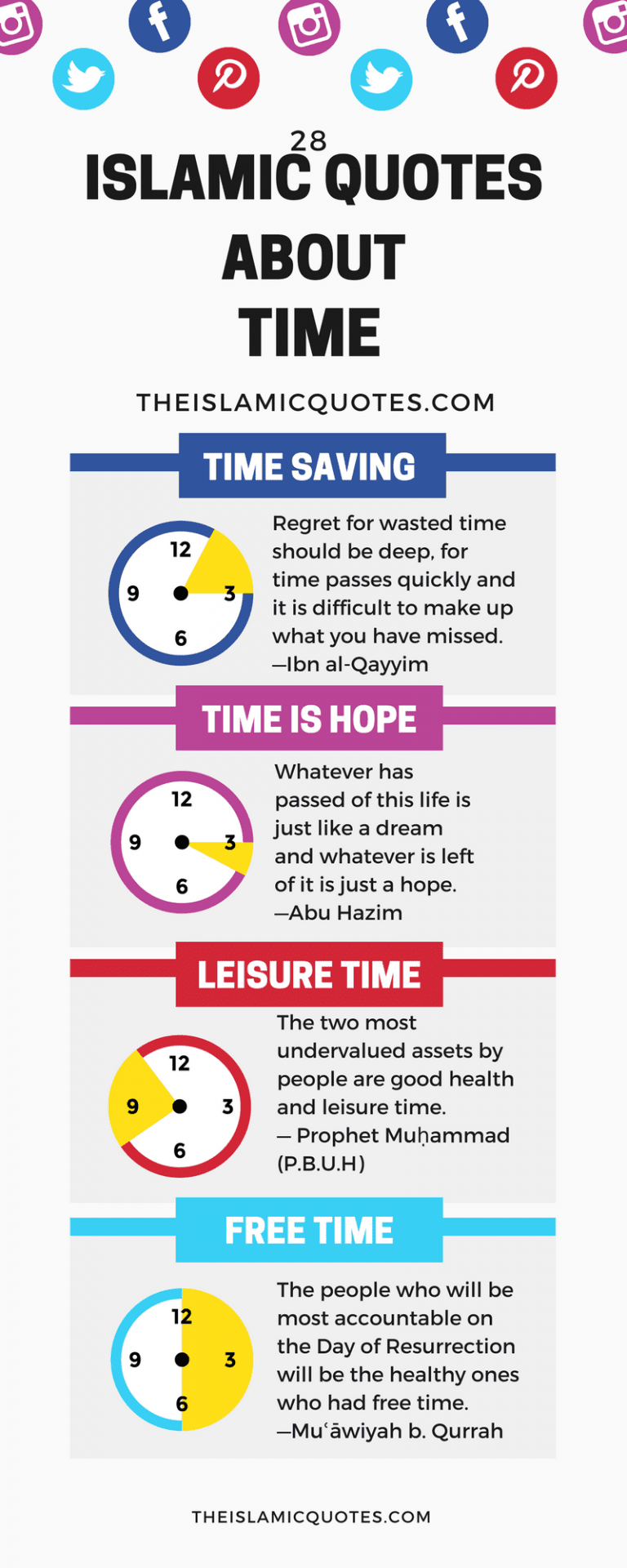 28 Best Islamic Quotes About Time - Importance of Time in Islam
