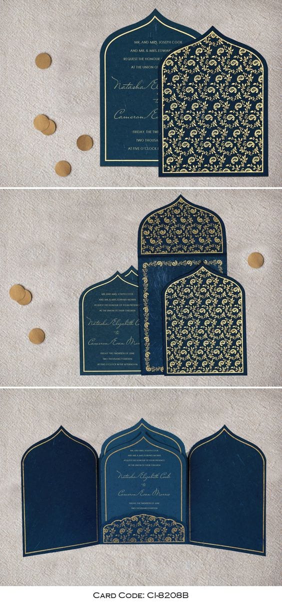 25 Islamic Wedding Invitation Card Designs For Muslims